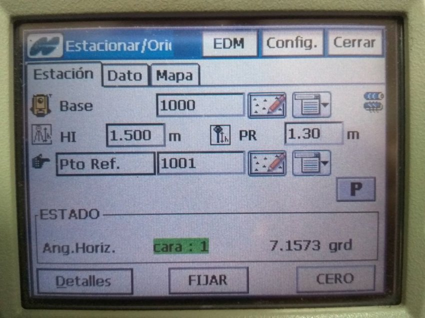 Guia rápida – Estacionamiento y orientación con la estación total ...